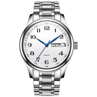 China Couple Japanese Movement Waterproof Calendar Watch Stainless Steel for sale