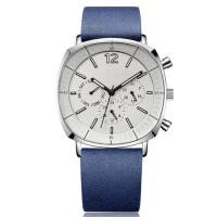 China Men Casual Quartz Mechanical Watches Microfiber Strap Small Dial Square Shape for sale