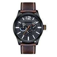 China Men Fashion Sports Waterproof Quartz Watches Three Eye Large Dial Watch for sale