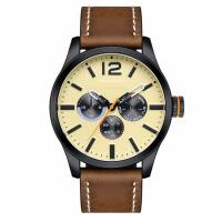 China Men Fashion Sports Waterproof Quartz Watches Three Eye Large Dial Watch for sale