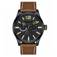 China Men Fashion Sports Waterproof Quartz Watches Three Eye Large Dial Watch for sale