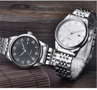China Casual Minimalist Stainless Steel Quartz Watches Personality Quartz Couple Watch for sale