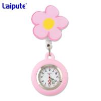 China Digital Retractable Fob Watch Nurses Clip On Fob Watch Quartz Movement for sale