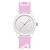 China Casual Silicone Strap Watch Sports Wrist Watch 10mm Thickness Acrylic Mirror for sale