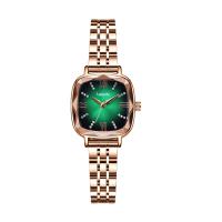 China Stainless Steel Quartz Women'S Bracelet Watches Waterproof Square Quartz Watch for sale