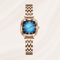 China Stainless Steel Quartz Women'S Bracelet Watches Waterproof Square Quartz Watch for sale