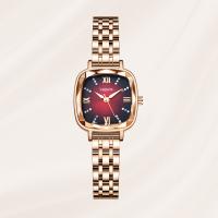 China Stainless Steel Quartz Women'S Bracelet Watches Waterproof Square Quartz Watch for sale