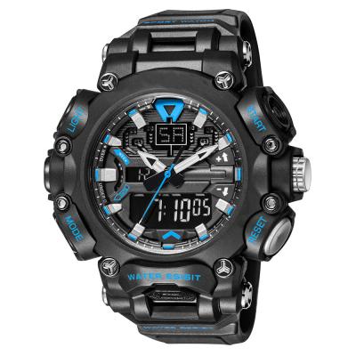 China Acrylic Mirror Digital Sports Watch 50 Meters Waterproof Chronograph Wrist Watch for sale