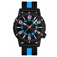 China Quartz Movement Casual Calendar Leather Watch Zinc Alloy Mens Chronograph Watches for sale
