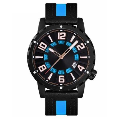 China Quartz Movement Casual Calendar Leather Watch Zinc Alloy Mens Chronograph Watches for sale