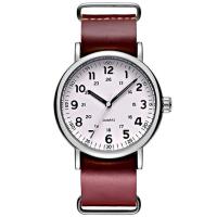 China ODM Leather Band Chronograph Watch Brown Leather Strap Stainless Steel Buckle for sale