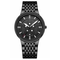 China Waterproof Stainless Steel Chronograph Watch Thin Calendar Automatic Mechanical Watch for sale
