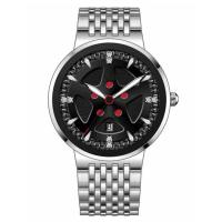 China Waterproof Stainless Steel Chronograph Watch Thin Calendar Automatic Mechanical Watch for sale