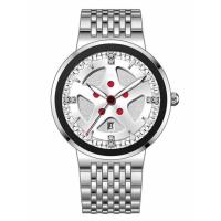 China Waterproof Stainless Steel Chronograph Watch Thin Calendar Automatic Mechanical Watch for sale