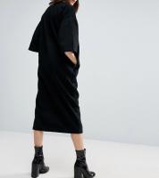 China wrap front wide cut sleeves denim kimono for sale