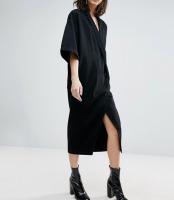 China wrap front wide cut sleeves denim kimono for sale