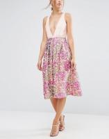 China OEM Service Women Skirt with Side Pockets and Zip Fastening for sale