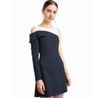 China New Design High Quality Mercer Tank Navy One Shoulder Blazer Classic Style Dress for Women for sale