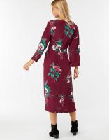 China Summer Women Hot Sale Clothes Long Sleeve Print Wrap Maxi Dress Beach Women for sale