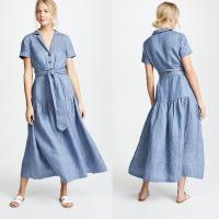 China Clothing Manufacturer Striped Maxi Dresses For Women Summer for sale