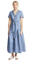 China Clothing Manufacturer Striped Maxi Dresses For Women Summer for sale