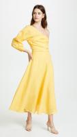 China Fashion Asymmetrical Clothing One Shoulder With Long Sleeve Woman  Maxi Dress Summer for sale