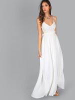 China Greek Goddess V neck Maxi Crochet Dress Summer Apparel for sale