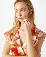China Boho Hibiscus Wrap Maxi Women Dress for sale