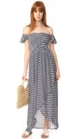 China Clothes Woman Printed Off Shoulder Rayon Bohemian Maxi Dress for sale
