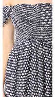 China Clothes Woman Printed Off Shoulder Rayon Bohemian Maxi Dress for sale