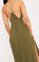 China New arrival khaki sexy women chic party dress for sale