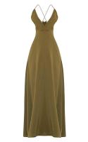 China New arrival khaki sexy women chic party dress for sale