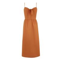 China Boho Summer Dresses Design Women Spaghetti Strap Maxi 100% Linen Dress for sale