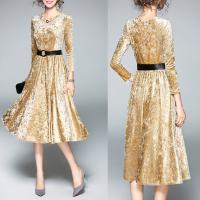 China A-line Long Sleeve elegant office dresses for lady for sale