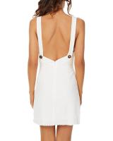 China Summer elegant women casual white dress for sale