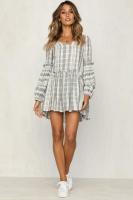 China Women Clothing 2018 Long Sleeve Cotton Summer Casual Dresses for sale