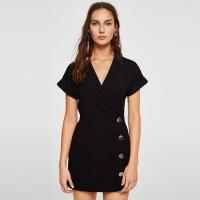 China Hot sales woven ladies cotton linen dress for sale