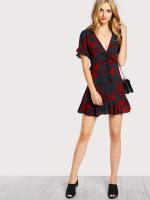 China sexy v neck design woman dress for sale