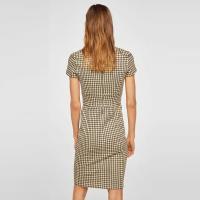 China Hot sell woven ladies summer office dress for sale