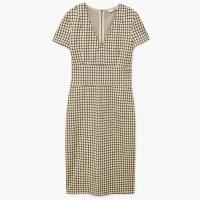 China Hot sell woven ladies summer office dress for sale