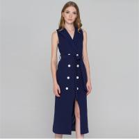 China wholesale blue sleeveless blazer dress for sale