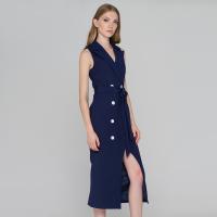 China wholesale blue sleeveless blazer dress for sale