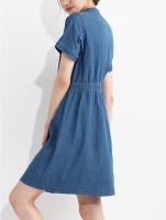 China Women Summer Clothing 100 % Cotton Denim Dress for sale