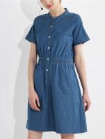 China Women Summer Clothing 100 % Cotton Denim Dress for sale