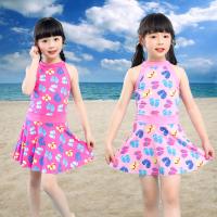 China Sunny Girls Swim Suit Two Pieces Shirt Girl Push Up Swimsuit For Children Swimsuit Dress for sale