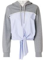 China Custom Tie Front Hoodies Sweatshirts For Women for sale