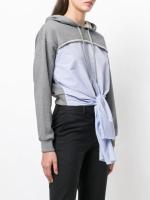 China Custom Tie Front Hoodies Sweatshirts For Women for sale