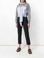 China Custom Tie Front Hoodies Sweatshirts For Women for sale