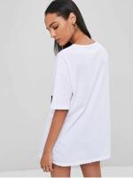 China 2018 Summer White Short Sleeve Printed Cotton Women T Shirt for sale