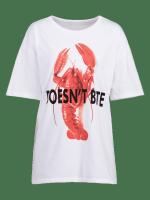China 2018 Summer White Short Sleeve Printed Cotton Women T Shirt for sale